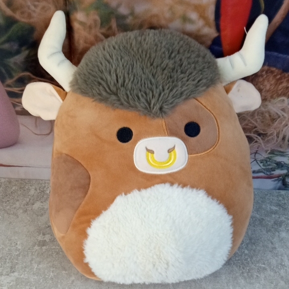 Squishmallows | Toys | Squishmallows Shep Brown Spotted Bull | Poshmark